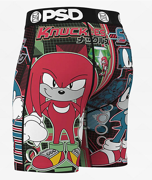 PSD x Sonic The Hedgehog Sonic Vs. Knuckles Boxer Briefs | Zumiez