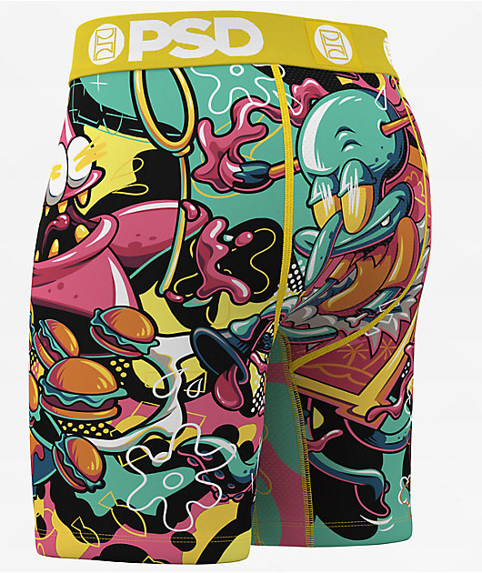 PSD x SpongeBob SquarePants Riffin Yellow Boxer Briefs | Zumiez