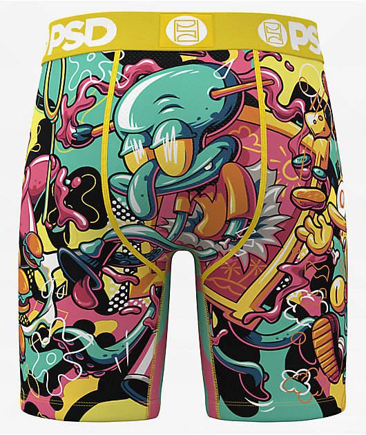 PSD x SpongeBob SquarePants Riffin Yellow Boxer Briefs | Zumiez