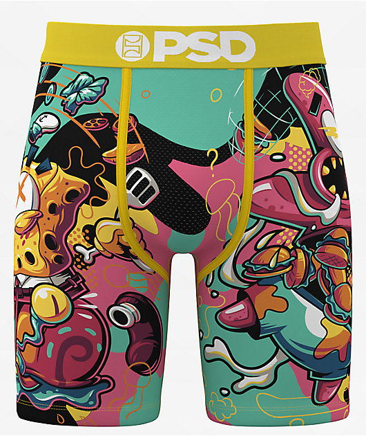 PSD x SpongeBob SquarePants Riffin Yellow Boxer Briefs | Zumiez