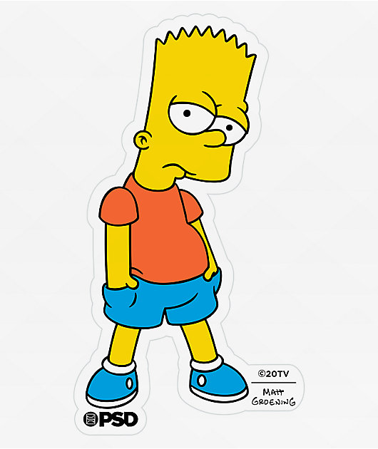 PSD x The Simpsons El Barto Sticker | Zumiez