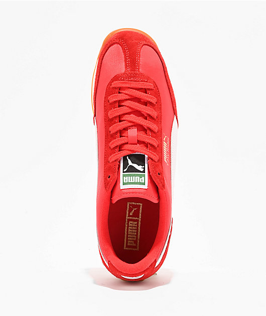 PUMA Easy Rider Red & White Shoes | Zumiez