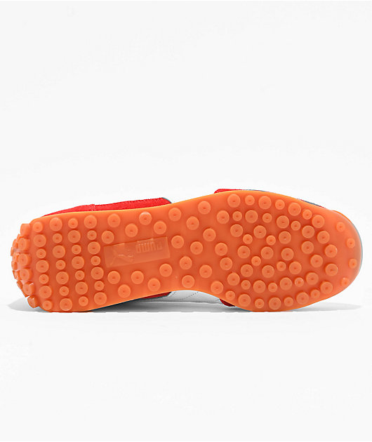 PUMA Easy Rider Red & White Shoes | Zumiez