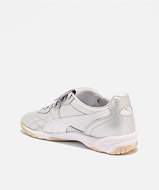 PUMA King Indoor Mesmerize Silver Shoes | Zumiez