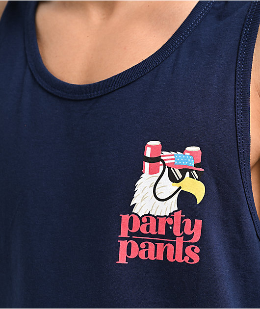 Party Pants Shred Eagle Navy Tank Top | Zumiez
