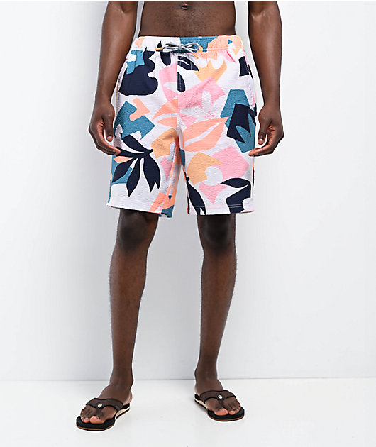 Party Pants Tender Greens White Board Shorts | Zumiez