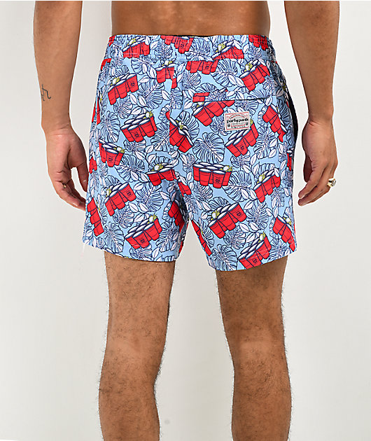 Party Pants Wilmington Blue Board Shorts | Zumiez