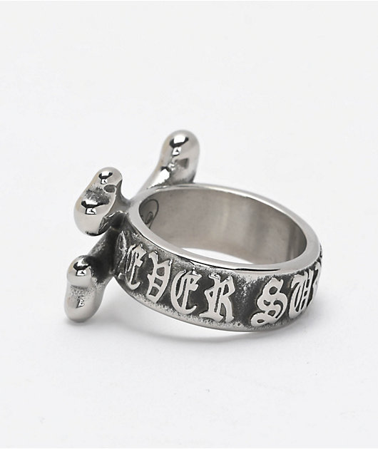 Personal Fears Never Surrender Silver Ring | Zumiez