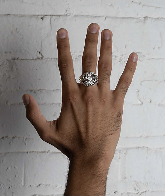 Personal Fears Rose In Chains Silver Ring | Zumiez