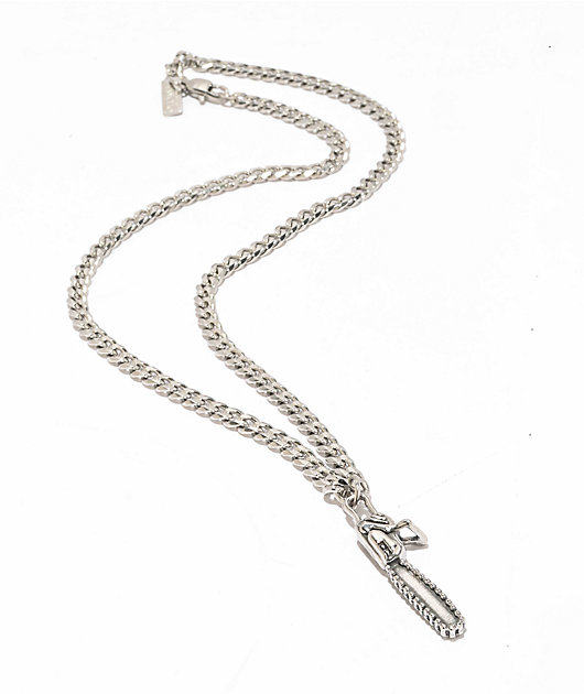 Personal Fears x American Psycho Chainsaw Silver Necklace | Zumiez