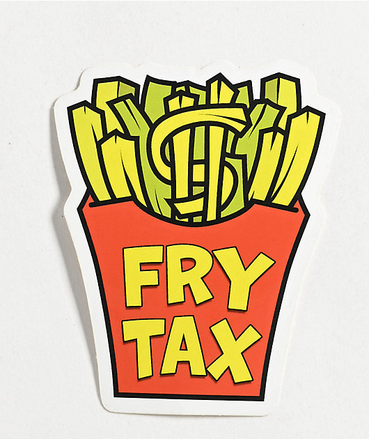Petty Snacks Fry Tax Sticker | Zumiez