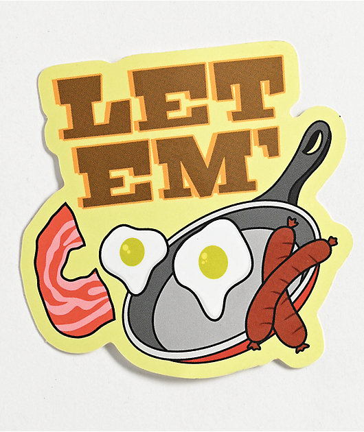 Petty Snacks Let Em Cook Sticker | Zumiez
