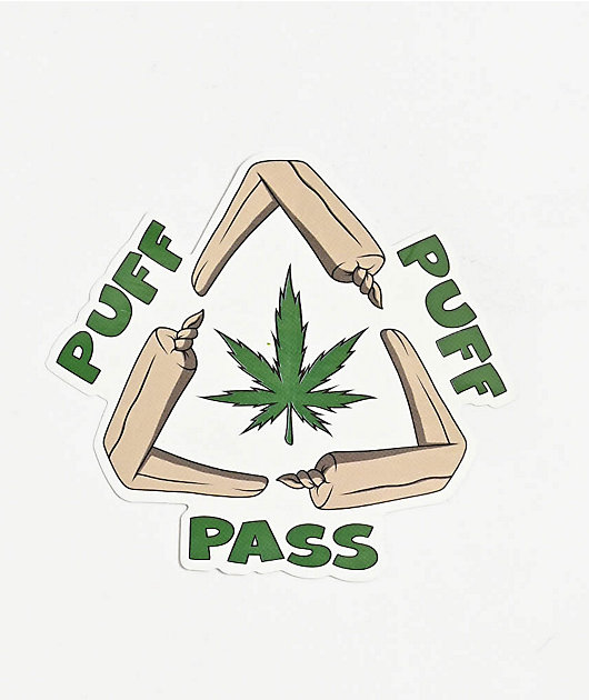 Petty Snacks Puff Puff Pass Sticker | Zumiez