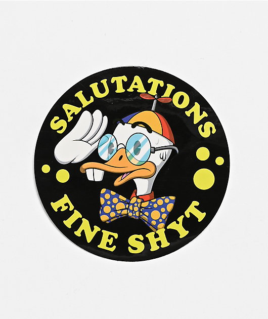 Petty Snacks Salutations Sticker | Zumiez