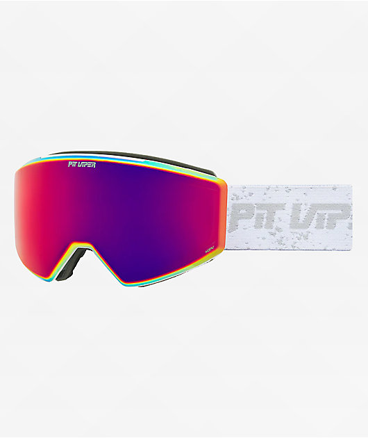 Pit Viper Miami Nights BN5000 White Snowboard Goggles | Zumiez