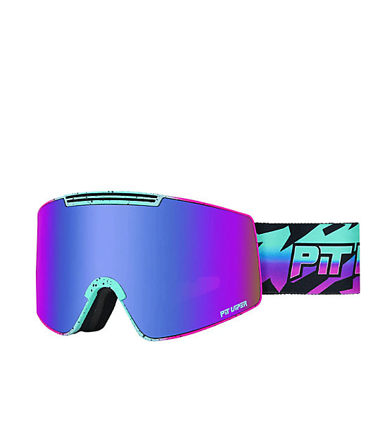Pit Viper Proform Artificial & Blue-Purple Snowboard Goggles | Zumiez