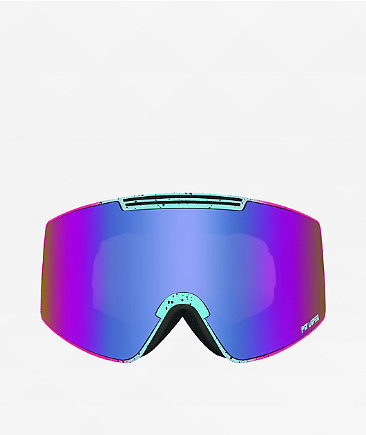 Pit Viper Proform Artificial & Blue-Purple Snowboard Goggles | Zumiez