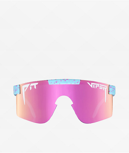 Pit Viper The Gobby Pink & Blue Sunglasses | Zumiez