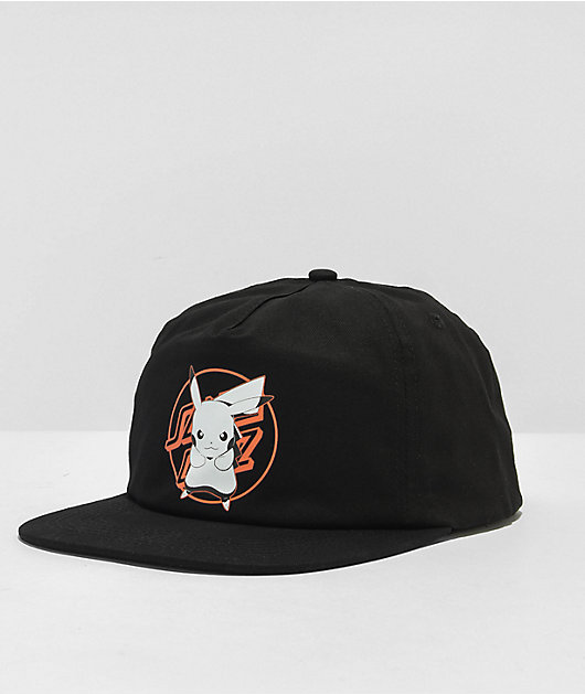 Pokémon & Santa Cruz Pikachu Black Snapback Hat | Zumiez