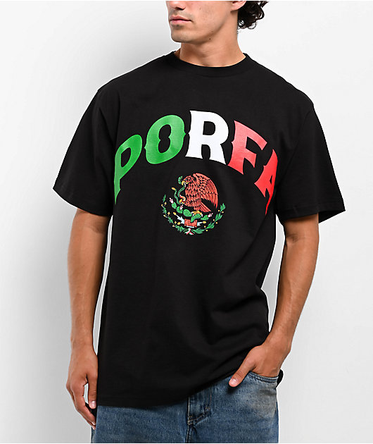 Porfa Standard Flag Black T-Shirt | Zumiez