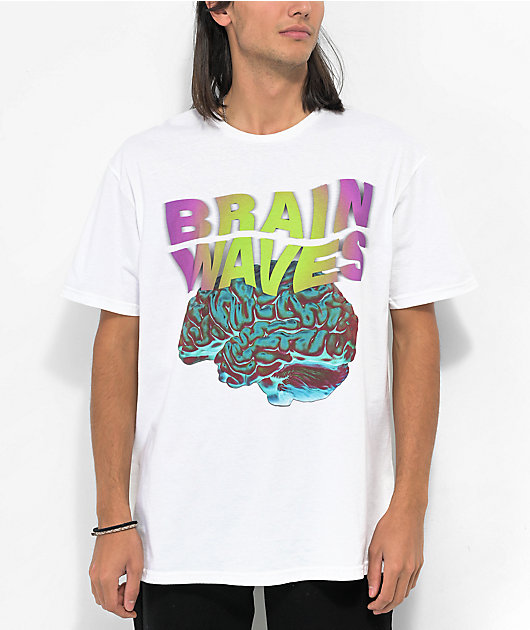 PosterChild Brain Waves White T-Shirt | Zumiez