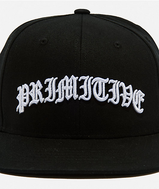 Primitive Archie Black Strapback Hat | Zumiez