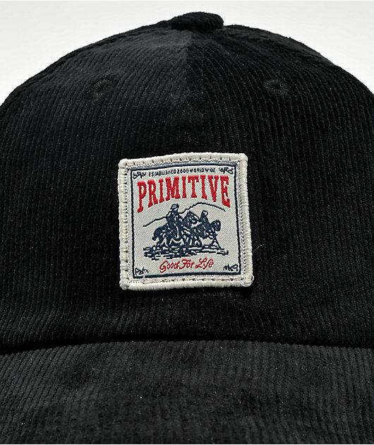 Primitive Dancer Black Corduroy Snapback Hat | Zumiez