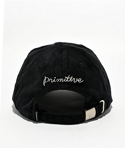 Primitive Dancer Black Corduroy Snapback Hat | Zumiez