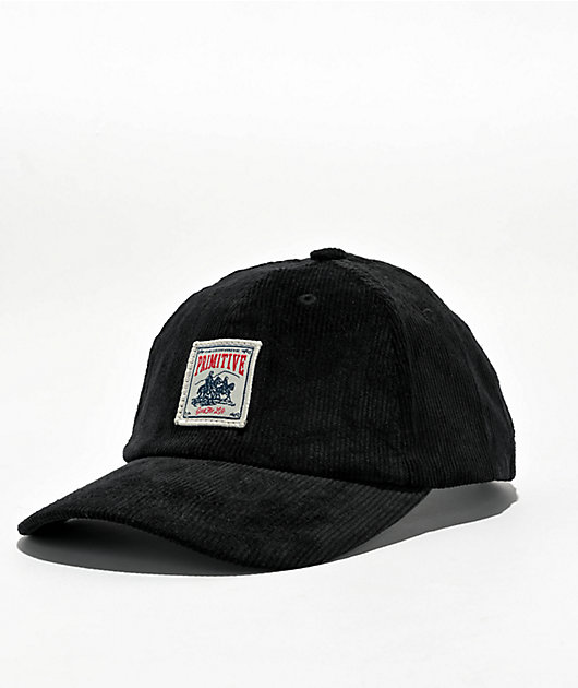 Primitive Dancer Black Corduroy Snapback Hat | Zumiez