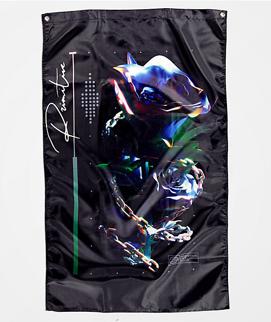 Primitive Everlasting Rose Black Banner | Zumiez