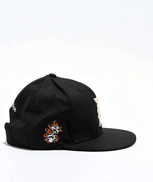 Primitive Heat Black Snapback Hat | Zumiez