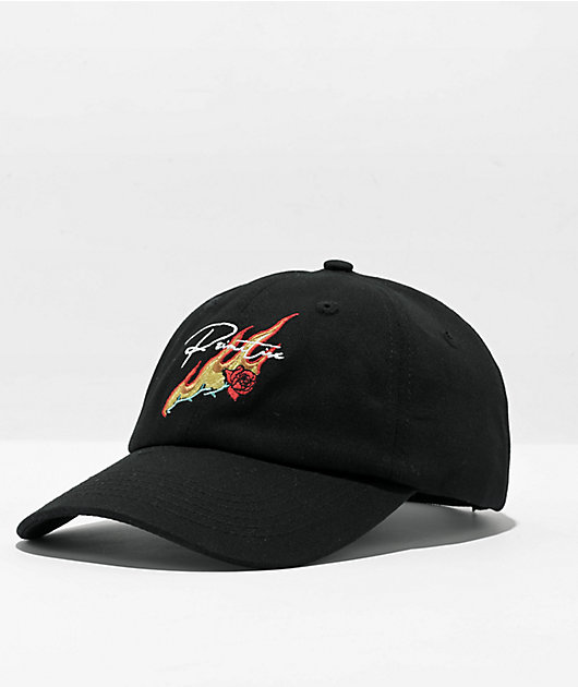Primitive Hope Black Strapback Hat | Zumiez