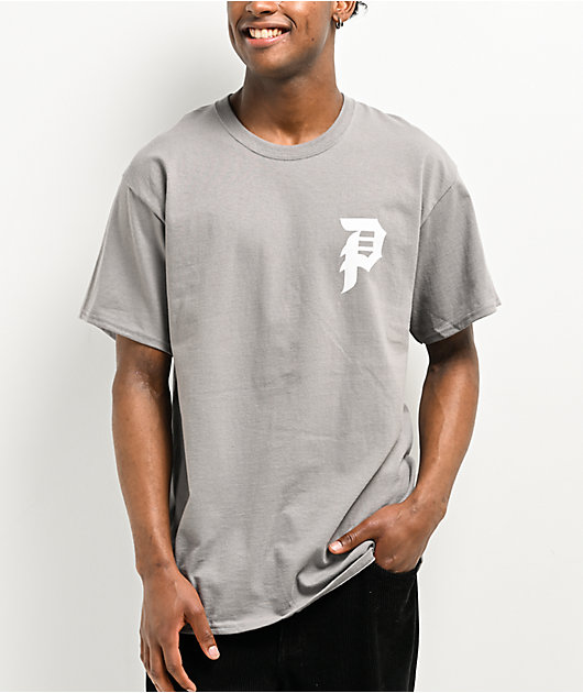 Primitive Love Bygone Medium Grey T-Shirt | Zumiez