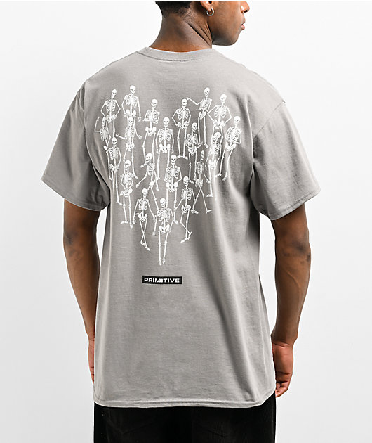Primitive Love Bygone Medium Grey T-Shirt | Zumiez