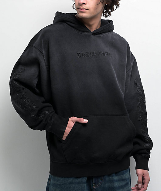 Primitive Nightfall Oversized Black Wash Hoodie | Zumiez