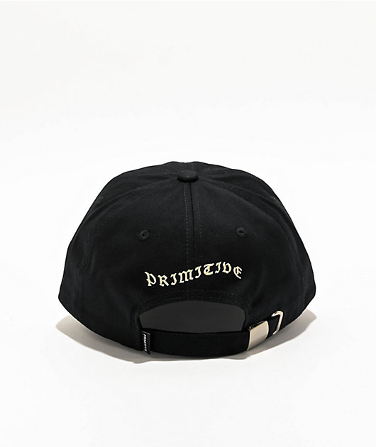 Primitive Rogue Black Strapback Hat | Zumiez
