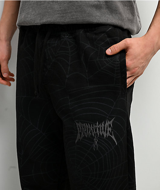 Primitive Spin Black Fleece Sweatpants | Zumiez