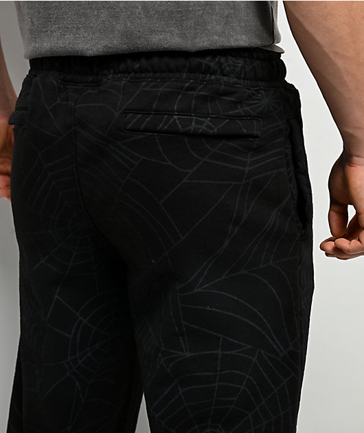 Primitive Spin Black Fleece Sweatpants | Zumiez