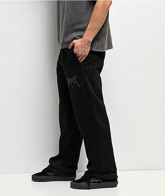 Primitive Spin Black Fleece Sweatpants | Zumiez
