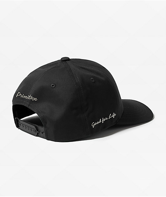 Primitive Trip Black Snapback Hat | Zumiez
