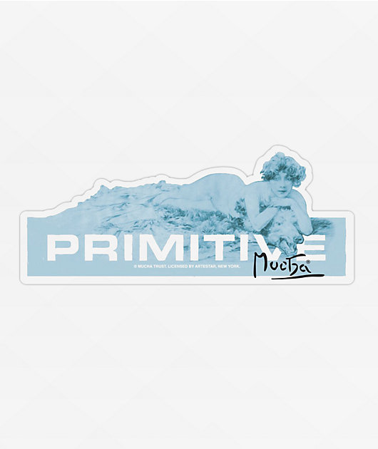 Primitive x Alphonse Mucha Box Sticker | Zumiez