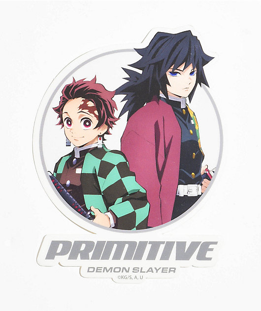 Primitive x Demon Slayer Tanjiro & Giyu Sticker | Zumiez