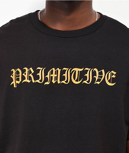 Primitive x Demon Slayer Thunder Black T-Shirt | Zumiez