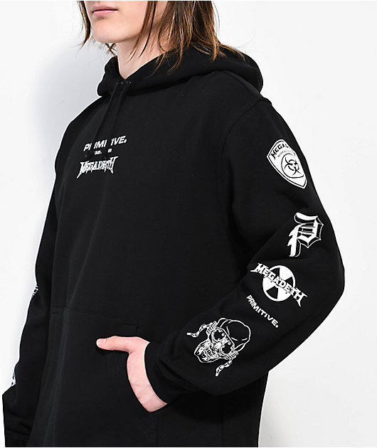 Primitive x Megadeth Loud Black Hoodie | Zumiez