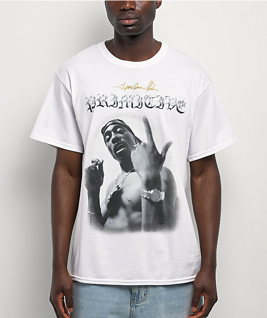 Primitive x Tupac One White T-Shirt | Zumiez