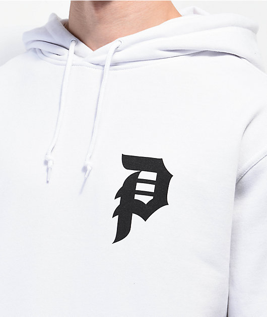 Primitive x Tupac Smoke White Hoodie | Zumiez