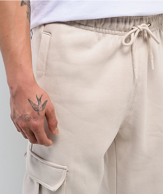 Pro Club Beige Cargo Sweatpants | Zumiez