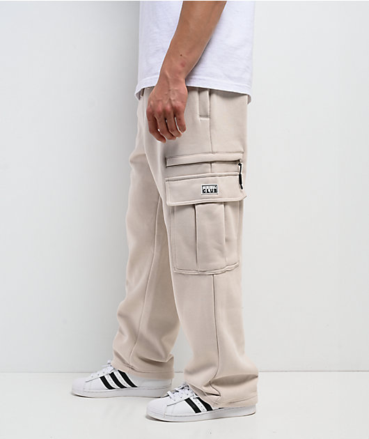 Pro Club Beige Cargo Sweatpants | Zumiez