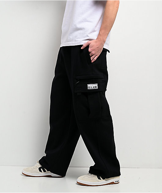 Pro Club Black Heavyweight Cargo Sweatpants | Zumiez