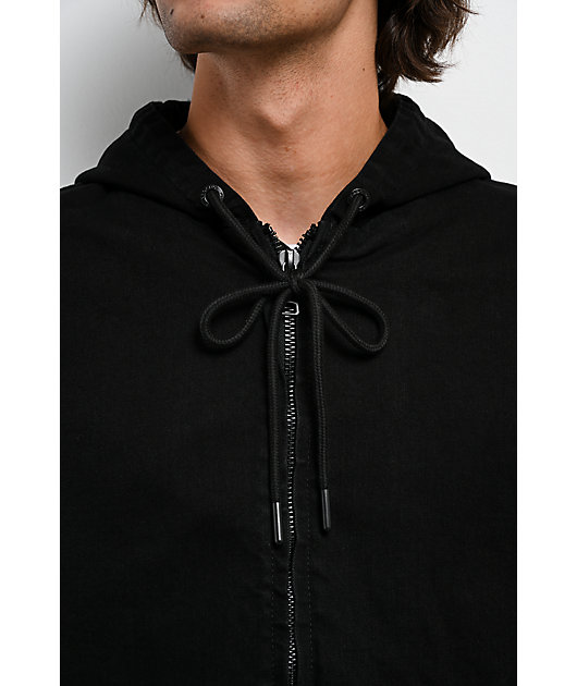 Pro Club Black Heavyweight Denim Zip Hoodie | Zumiez